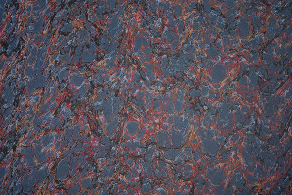 French Marble Periwinkle, Red, Gold – Hollander's