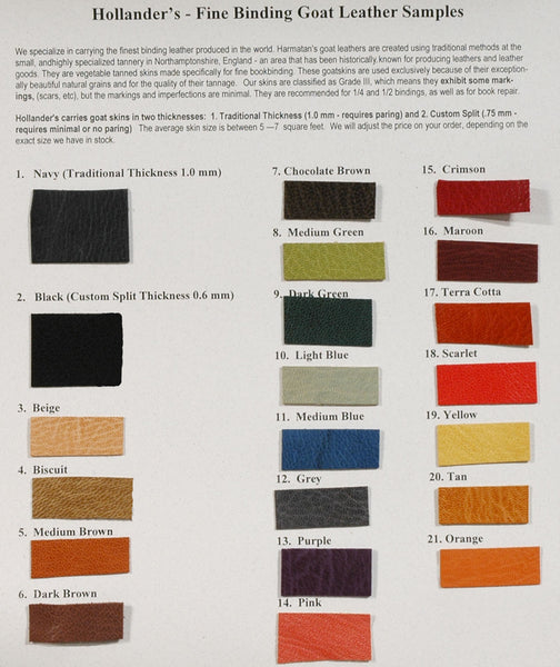 Samples Goat Leather – Hollander's